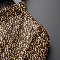China Men's Long Sleeve Designer Casual Shirt Polyester Cotton Fabric Sizes S to 10XL Custom Logo for sale