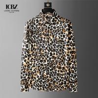 China Men's Long Sleeve Casual Shirt Cotton Polyester Blend Letter Print Sizes S to 10XL for sale