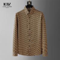 China Custom Logo Print Oversized Casual Shirt for Men Polyester Cotton Blend Sizes S to 10XL for sale