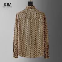 China Custom Logo Print Oversized Casual Shirt for Men Polyester Cotton Blend Sizes S to 10XL for sale