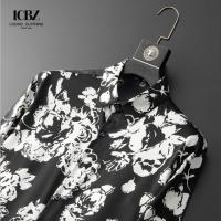 China Nonwoven Men's Slim Long-Sleeved Casual Shirt Polyester Cotton Sizes S-10XL Custom Logo for sale