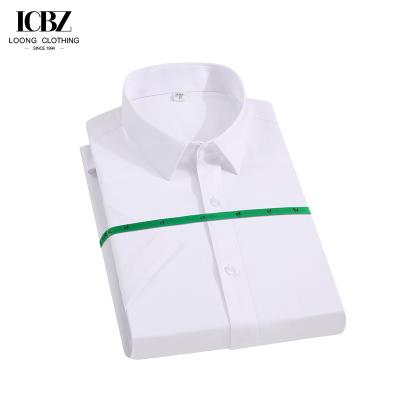 China Plus Size Short Sleeve Formal Dress Shirts for Men Custom Business Work Office Shirts S-10XL for sale