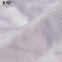 China Men's Long Sleeve White Striped No Iron Casual Slim Fit Dress Shirt Sizes S to 10XL for sale