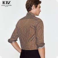 China Men's No-Iron Long-Sleeved Business Casual Slim Fit Shirt Polyester Cotton Sizes S-10XL for sale