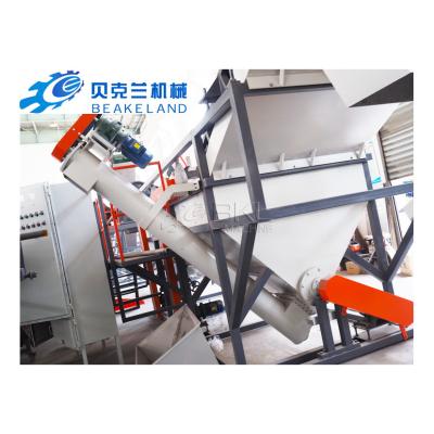 China Double Washing Tanks Recycling Equipment In Plastic Recycle for sale