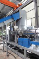 China LLDPE Single Screw Extruder Machine 350Kg H Plastic Film Washing Line for sale