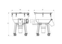 China PVC Raw Plastic Mixing Machine 500L Plastic Vertical Mixer for sale