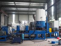 China Two Stage PET Flakes Pelletizing Machine Plastic Film Recycling 100mm for sale