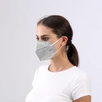 China Grey Activated Charcoal Pollution Mask Dust Proof With Adjustable Headband for sale