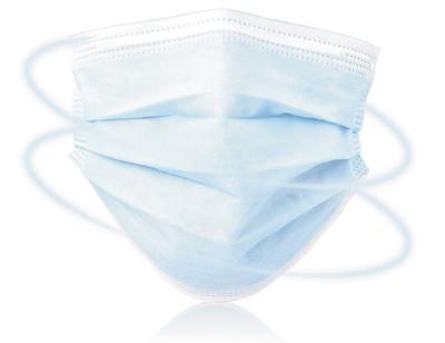 China Flexible Comfortable KN95 Earloop Face Mask Anti - Pollution With Blue And White Color for sale