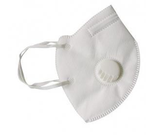 China Lint Free FFP2 Valved Fold Flat Mask Chemical Repellent Personnel Protected for sale