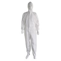 China Non - Toxic White Disposable Coveralls With Hood , Disposable Coveralls For Men for sale