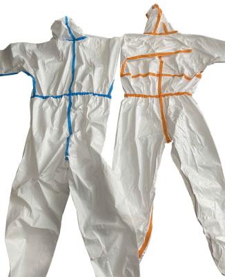 China Mutiple Size Full Body Disposable Coveralls , Disposable Work Coveralls for sale