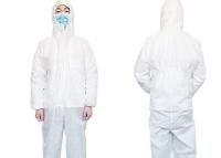 China Safety Disposable Protective Coverall , Breathable White Disposable Overalls for sale