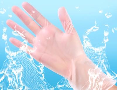 China Industrial Vinyl Gloves / Pvc Gloves Disposable Gloves Blue / Black And Clear for sale