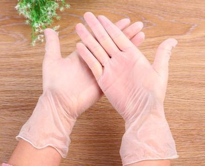 China Disposable Oil Resistant PVC Vinyl Gloves Eaxmination Gloves Food-Grade Gloves for sale