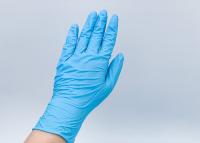 China S / M / L / XL Nitrile Latex Medical Examination Gloves Thickness 0.12mm for sale