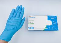 China S / M / L / XL Nitrile Latex Medical Examination Gloves Thickness 0.12mm for sale