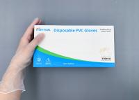 China Odourless Clear And Blue Industry Vinyl Pvc Disposable Exam Gloves for sale
