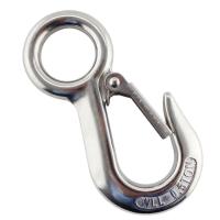 China Big Cargo Stainless Steel Eye Hook with PVC Coated Swivel Snap - 304/316 Grade for Heavy-Duty Rigging Applications for sale