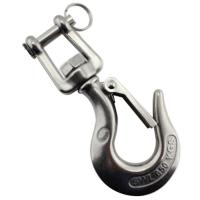 China Stainless Steel Fork Swivel Snap Hook with 360° Rotation and 500-5000kg Load Capacity for Forklift Cargo Handling for sale