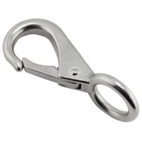 China AISI 316 Stainless Steel Eye Hooks & Carabiner Fixing Solutions - Multiple Sizes & High Load Capacity for sale