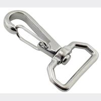 China Stainless Steel Snap Hook with Square Ring Cardan Design for Industrial Use - 304 Grade Corrosion Resistant for sale