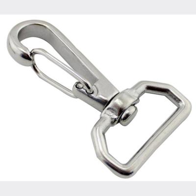 China Stainless Steel Snap Hook with Square Ring Cardan Design for Industrial Use - 304 Grade Corrosion Resistant for sale