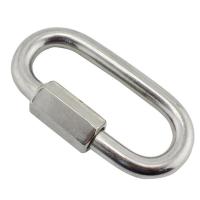 China Stainless Steel Oval Carabiner Quick Link - Corrosion Resistant Outdoor & Industrial Connector with Multiple Size Options for sale