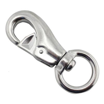 China 304 Stainless Steel Bullhead Swivel Snap Hook 3.5