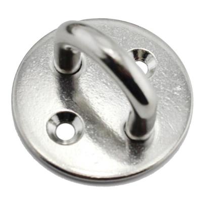 China 316 Stainless Steel Marine Eye Plate - Heavy Duty Round Retaining Buckle for Marine & Industrial Applications for sale