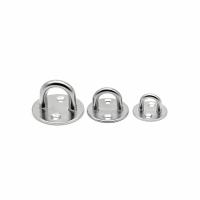 China 316 Stainless Steel Marine Eye Plate - Heavy Duty Round Retaining Buckle for Marine & Industrial Applications for sale