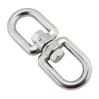 China Polished Stainless Steel Eye to Eye Swivel 316 Marine Grade Rigging Hardware 5mm for sale