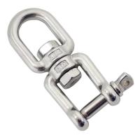 China Marine Stainless Steel Swivel Shackle Eye with 360-Degree Rotation for Rigging and Lifting Applications for sale