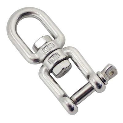 China Marine Stainless Steel Swivel Shackle Eye with 360-Degree Rotation for Rigging and Lifting Applications for sale