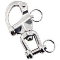 China Polished Jaw Swivel Snap Shackle Stainless Steel 316 Marine Grade Quick Release Rigging Hardware for sale