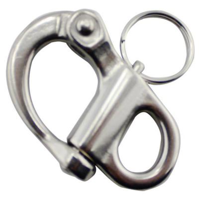 China Stainless Steel Fixed Snap Shackles Heavy Duty Polished 316 Marine Grade for Boats Yachts Sailboats for sale