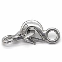 China Big Cargo Stainless Steel Eye Hook with PVC Coated Swivel Snap - 304/316 Grade for Heavy-Duty Rigging Applications for sale