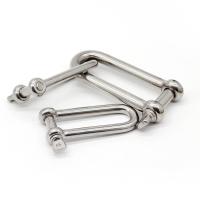 China Galvanized Stainless Steel Key Pin Shackle 0.5mm-50mm D-Shackle for Marine and Industrial Use for sale