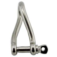 China Stainless Steel 304/316 Twisted D Shackle - 0.5 to 8.5 Ton Load Capacity - 1/4