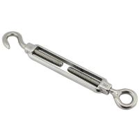 China Stainless Steel European Open Body Turnbuckle 6mm 304 Grade for Industrial Rigging for sale