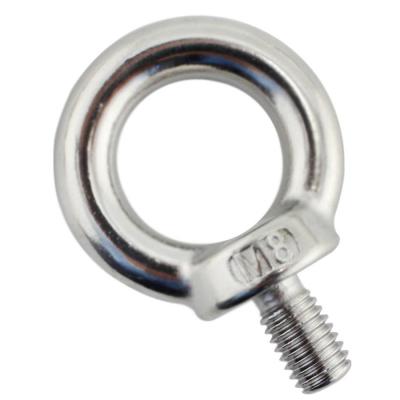 China DIN 580 Stainless Steel Eye Bolt Heavy Duty Lifting Hook M12 316 Corrosion Resistant for sale