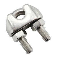 China Stainless Steel DIN741 Galvanized Malleable Wire Rope Clips 6mm 8mm for Secure Fastening for sale