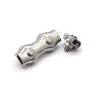 China New Stainless Steel Rigging Hardware Mono Double Clamp Easy Installation for sale