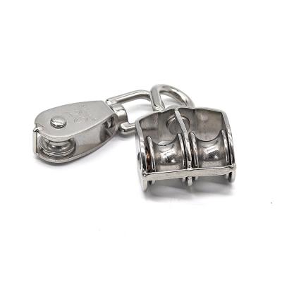China Weather Resistance Steel Cable Pulley 316 304 Stainless Steel 50mm Diameter for sale