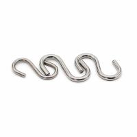 China YUJINSHENG Stainless Steel S Hooks 5mm Heavy Duty Multipurpose Hanging Hooks for Kitchen Workshop for sale