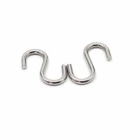 China Stainless Steel S Hook 304 Marine Grade 4mm Thick for Hanging Tools and Organizing for sale