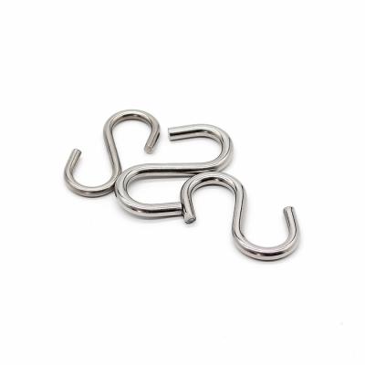China Stainless Steel S Hook 304 Marine Grade 4mm Thick for Hanging Tools and Organizing for sale