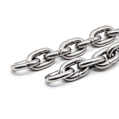 China 304/316 Stainless Steel Oval Link Chain - Multiple Sizes 2-10mm Diameter for Industrial Applications for sale