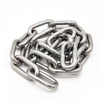 China Stainless Steel Link Chain 1mm to 10mm Diameter - 304 Grade Corrosion Resistant Industrial Chain for sale